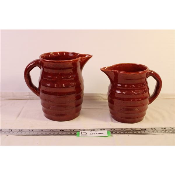 2 Medalta Pottery Pitchers Bodnarus Auctioneering