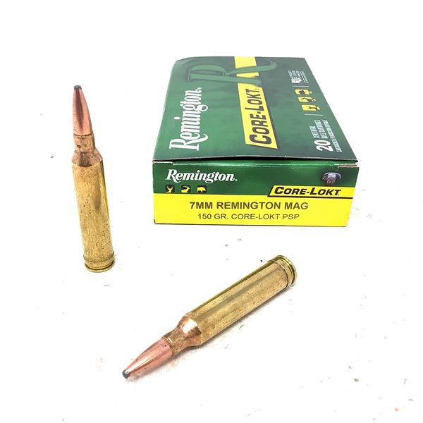 Remington Core Lokt 7 Mm Rem Mag 150 Grain Psp Ammunition 20 Rounds