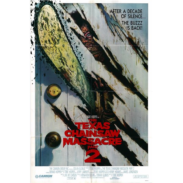 The Texas Chainsaw Massacre Part 2 Original 1986 Vintage Movie Poster