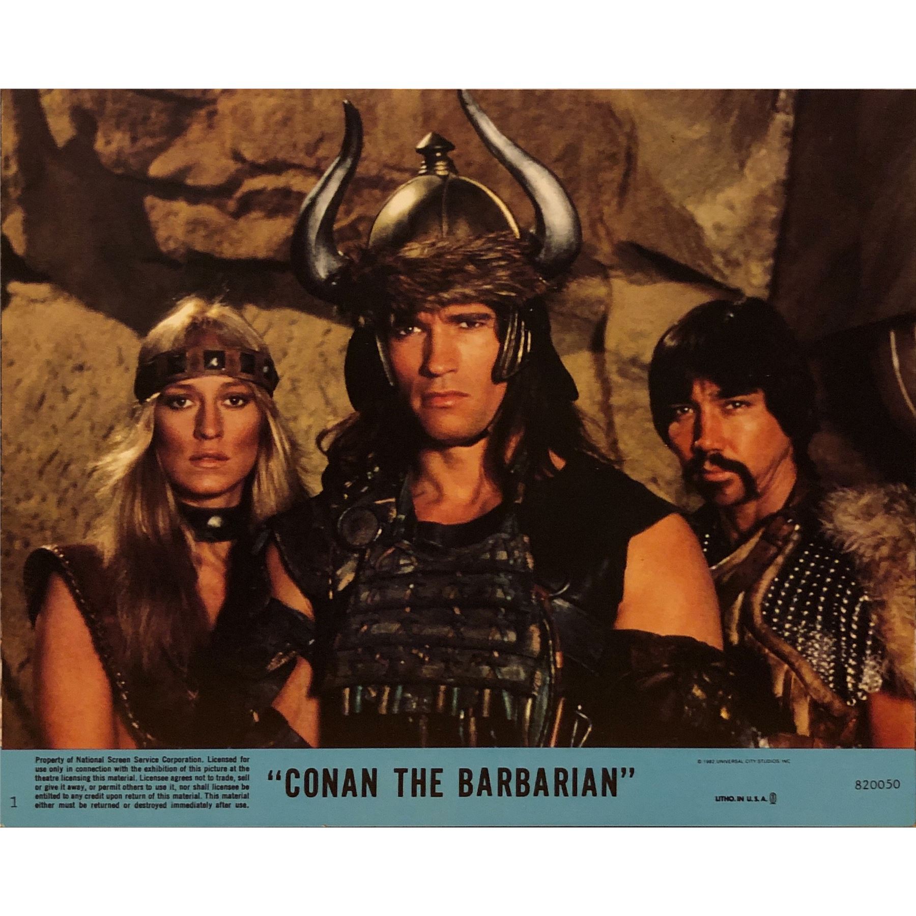 Conan The Barbarian 1982 Original Vintage Lobby Card