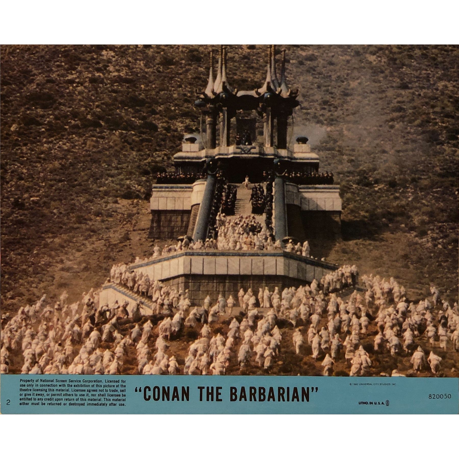 Conan The Barbarian 1982 Original Vintage Lobby Card