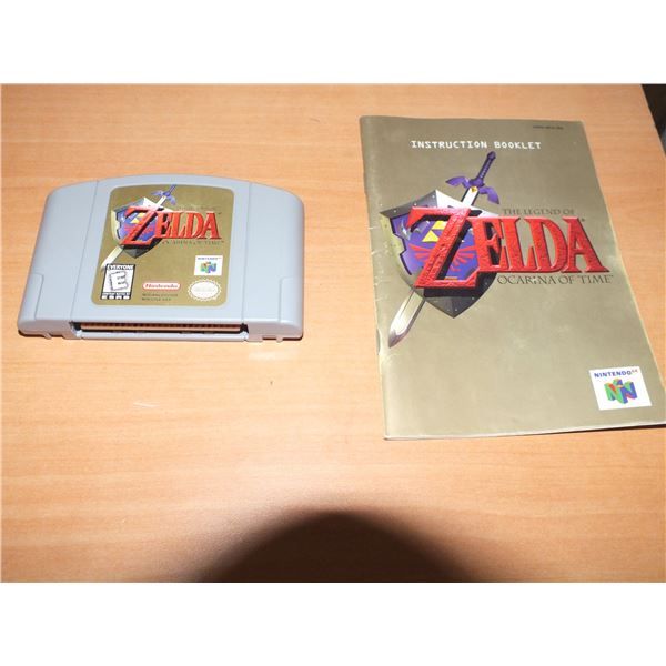 The Legend Of Zelda Ocarina Of Timenintendo 64 Game Cartridge