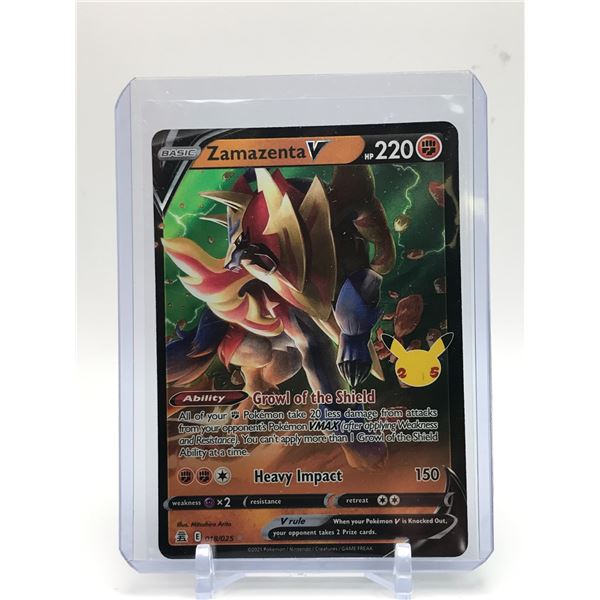 Pokemon 25th Anniversary Celebrations 025 Zamazenta V Holo