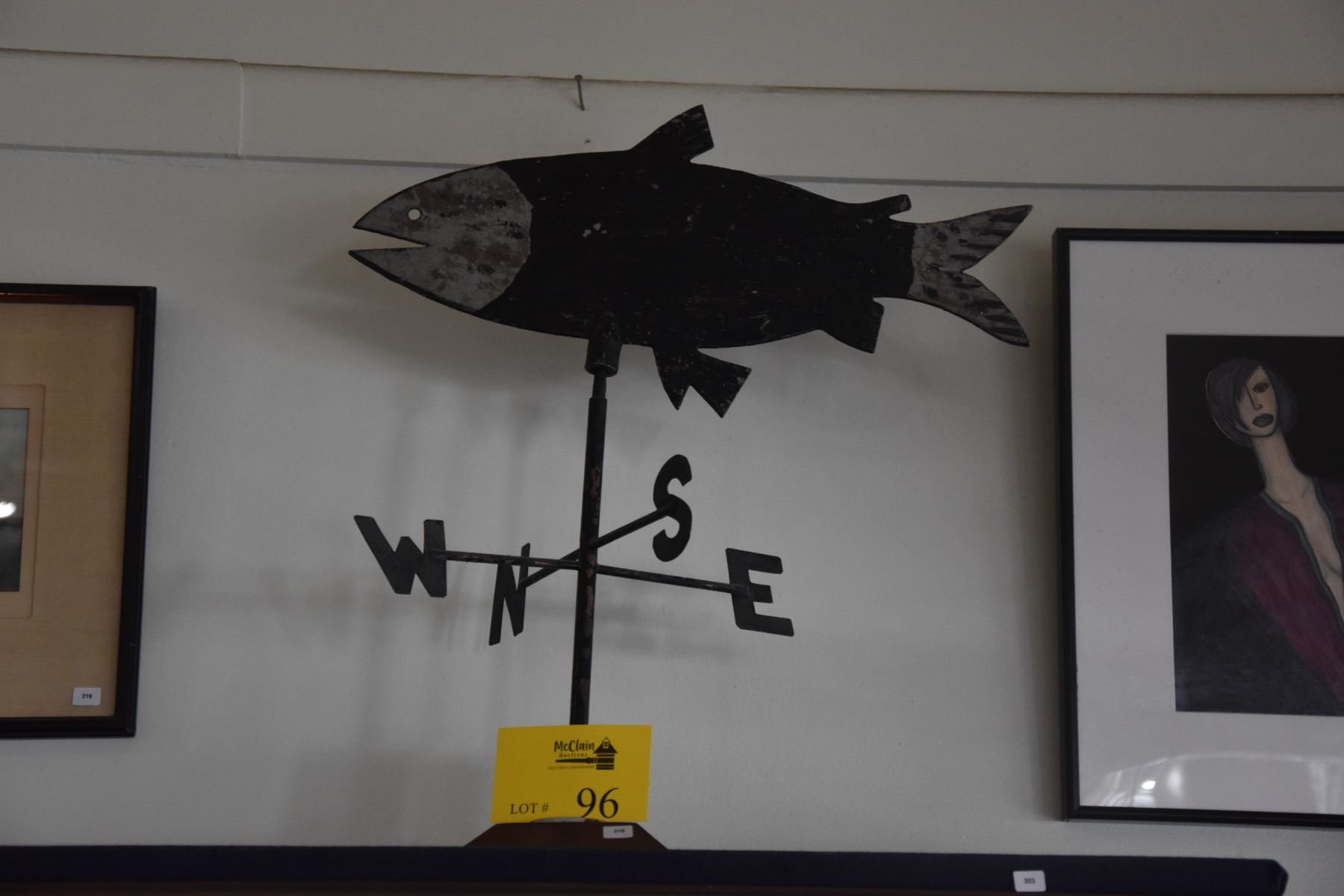 Weather Vane Wfish Motif