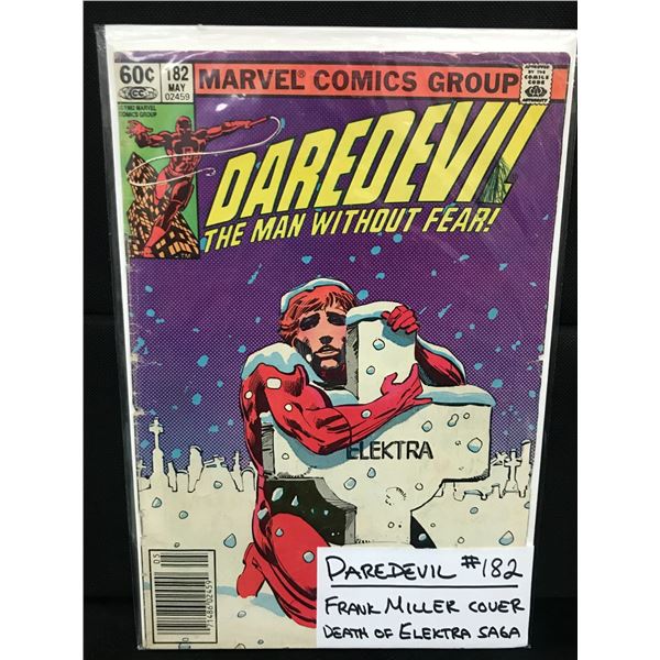 Marvel Comics No182 Daredevil The Man Without Fear Frank Miller Cover