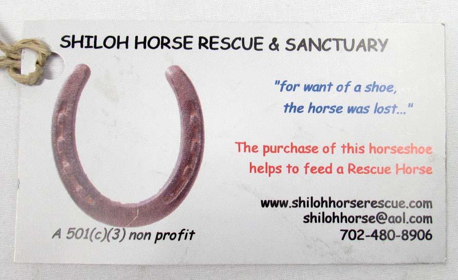 Shiloh Horse Rescue And Santuary Decorated Horseshoe