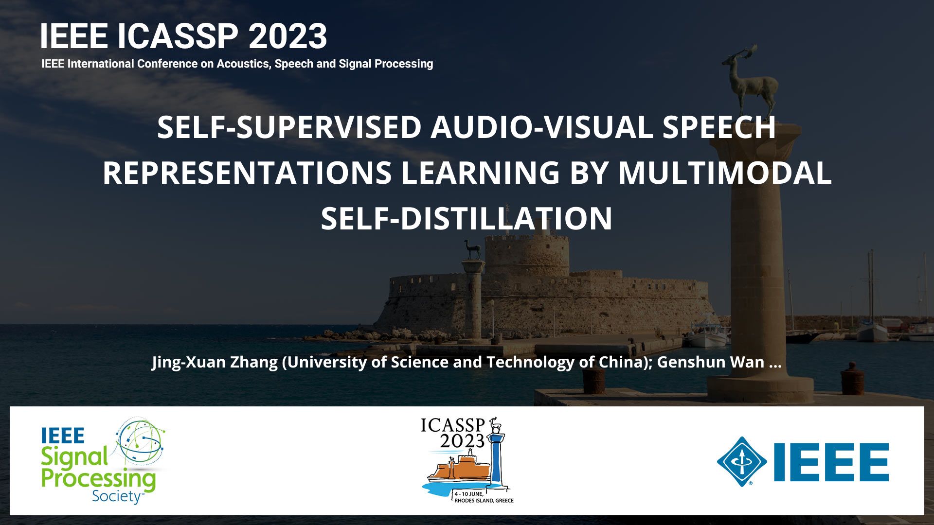 Self Supervised Audio Visual Speech Representations Learning By