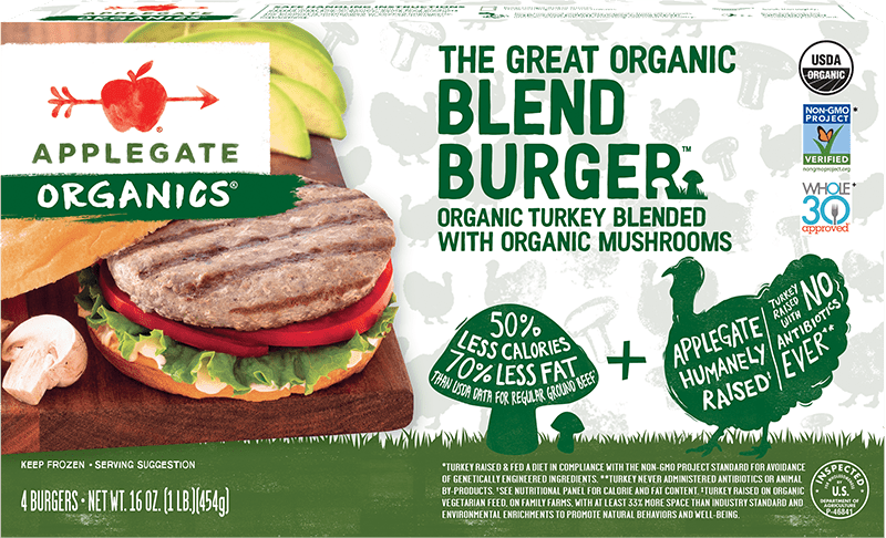 Products Burgers Organic Turkey Burgers Applegate