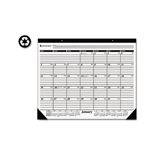 At A Glance One Color Monthly Desk Padwall Calendar Aagsk24r00