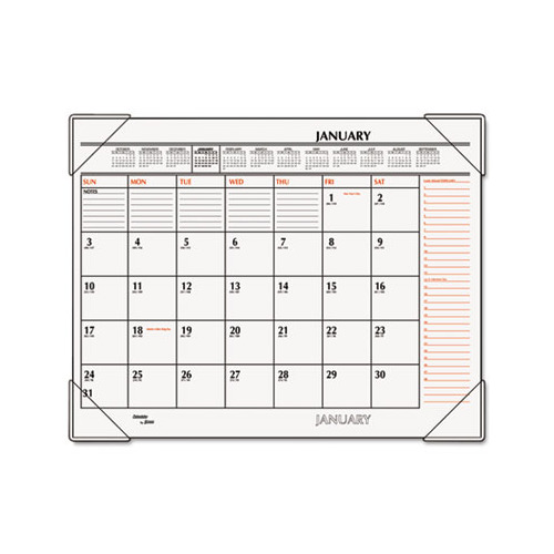 At A Glance Two Color Monthly Desk Pad Calendar Aagsk117000