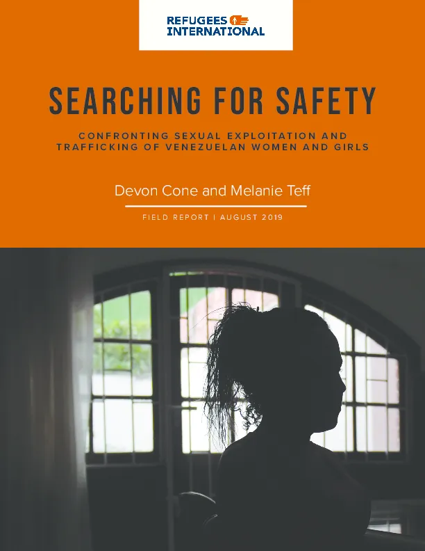 Searching For Safety Confronting Sexual Exploitation And Trafficking