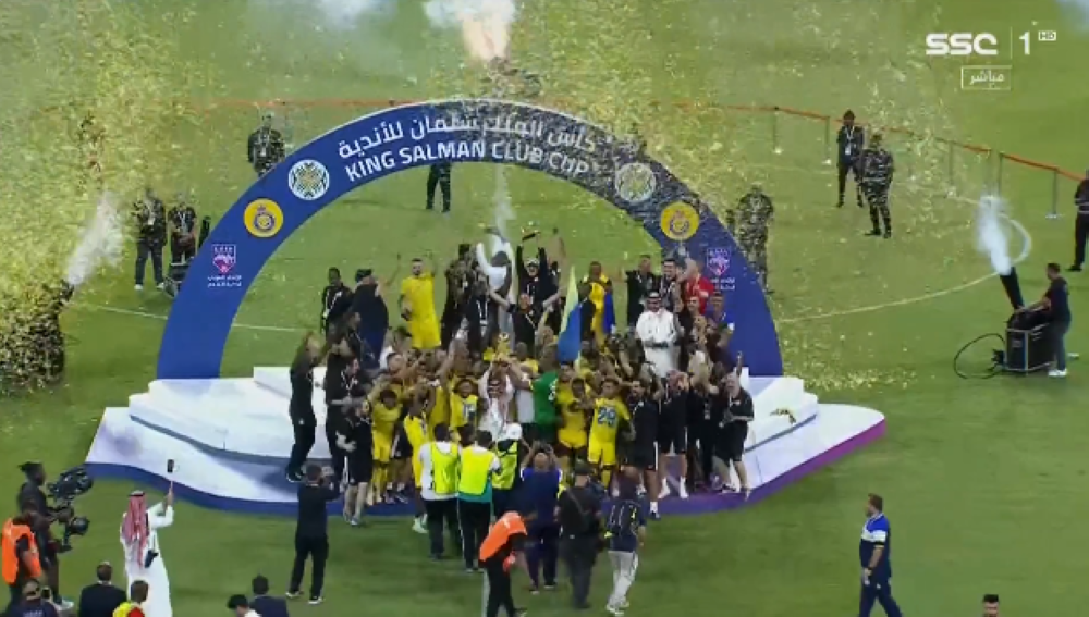 شاهد لحظة تتويج النصر بكأس الملك سلمان للأندية العربية المرصد الرياضية