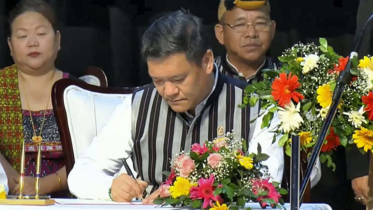 Pema Khandu Sworn In As Arunachal Pradesh Cm For Third Straight Term