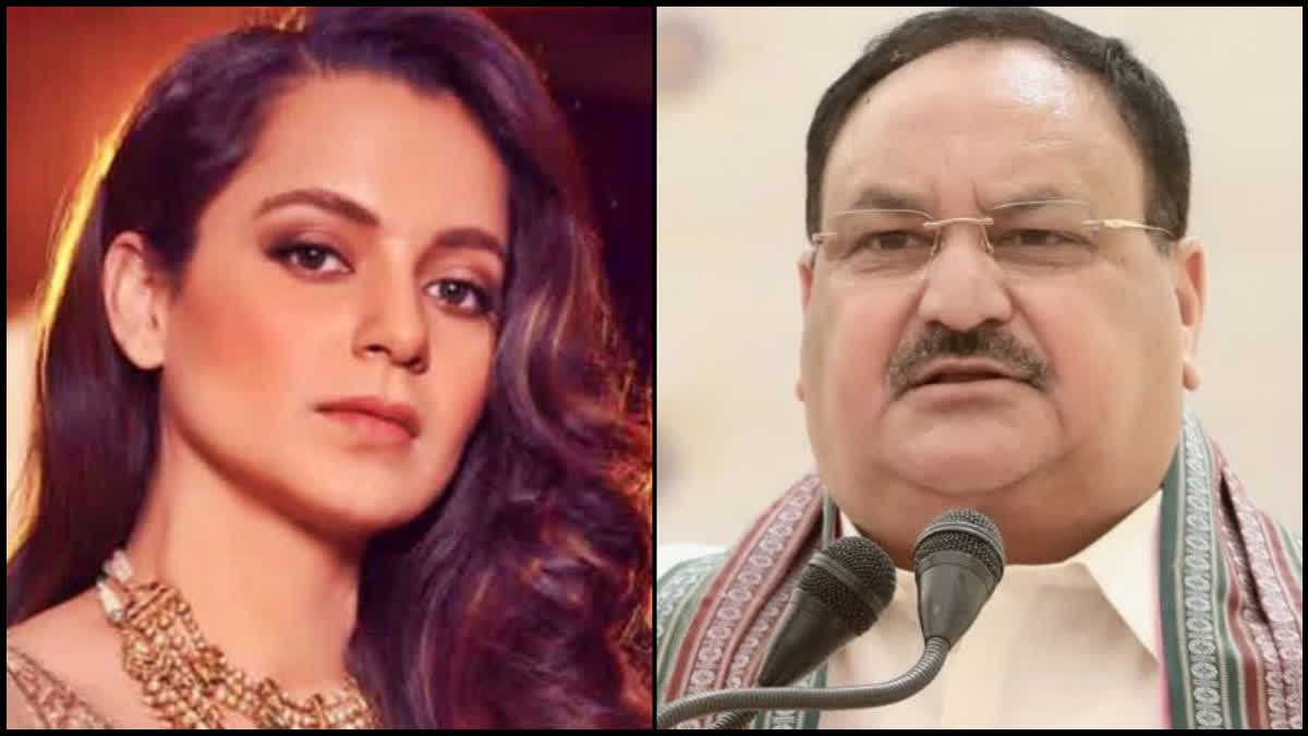 Bollywood Actress Kangana Ranaut Meets Bjp President Jp Nadda In