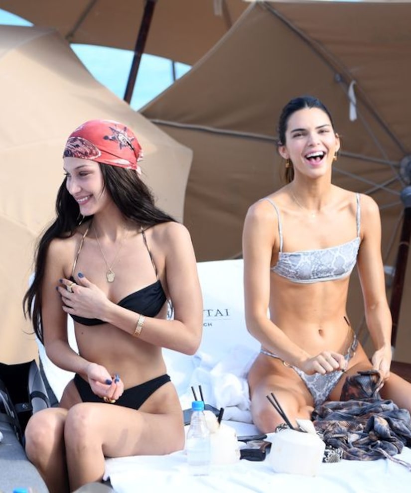 Bikini Party Kendall Jenner And Bella Hadid Flaunt It In Miami