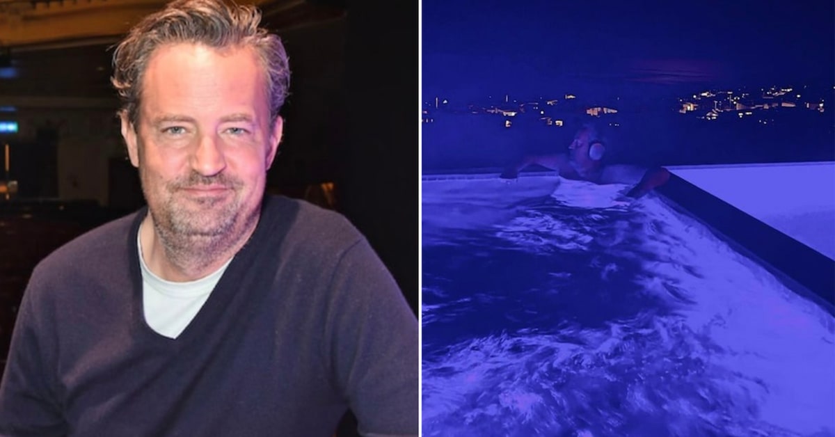 Matthew Perrys Final Haunting Instagram Post Was Him In Hot Tub