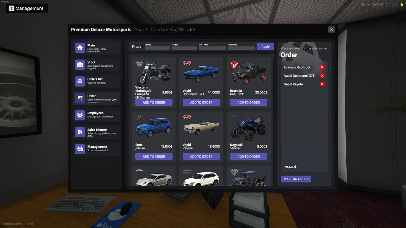 Esxqb Vmsvehicleshop V2 Advanced Business And Realistic Deliveries