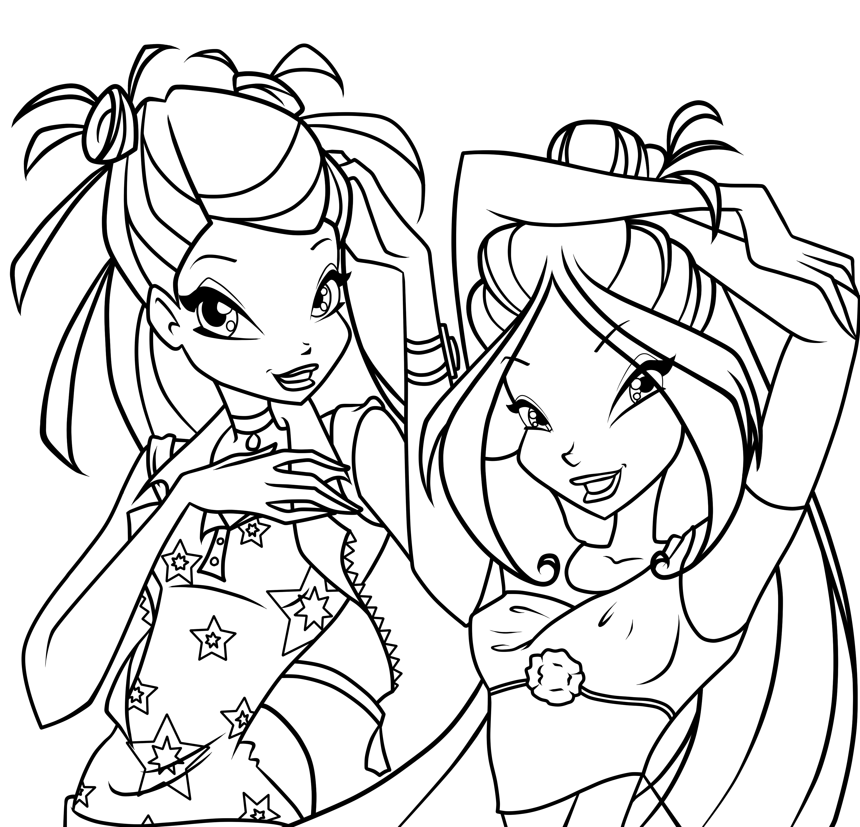 Dibujos Para Colorear De Winx Club Para Imprimir Dibujos De Colorear