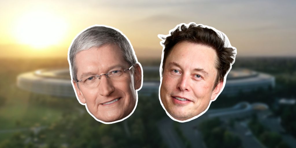 Elon Thanks Tim Cook For Tour Of Apples Beautiful Hq As Twitter Blue