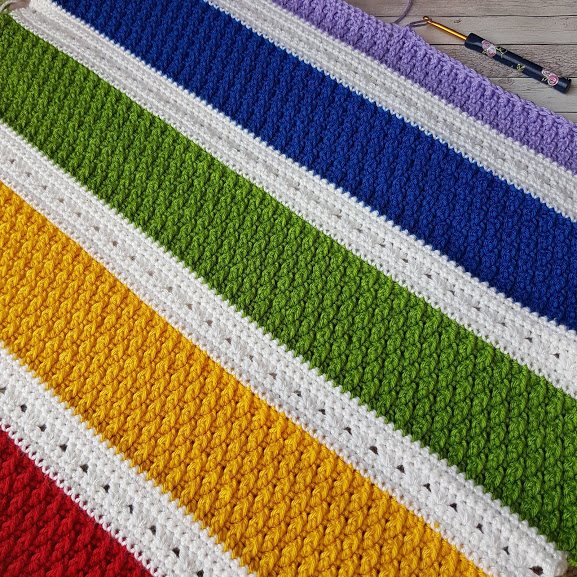 Alpine Rainbow Collection Crochet Blanket And Cushion Crafty Cruella