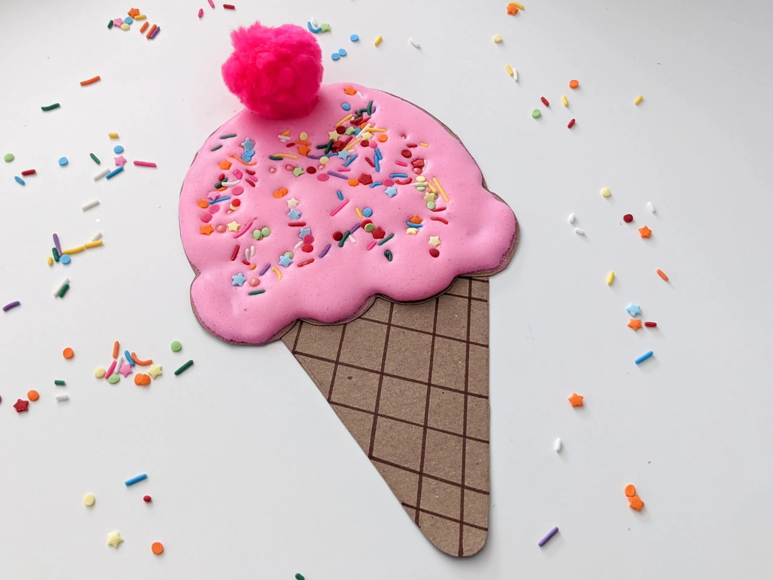 How To Make Awesome Puffy Paint Ice Cream Cone Crafting A Fun Life