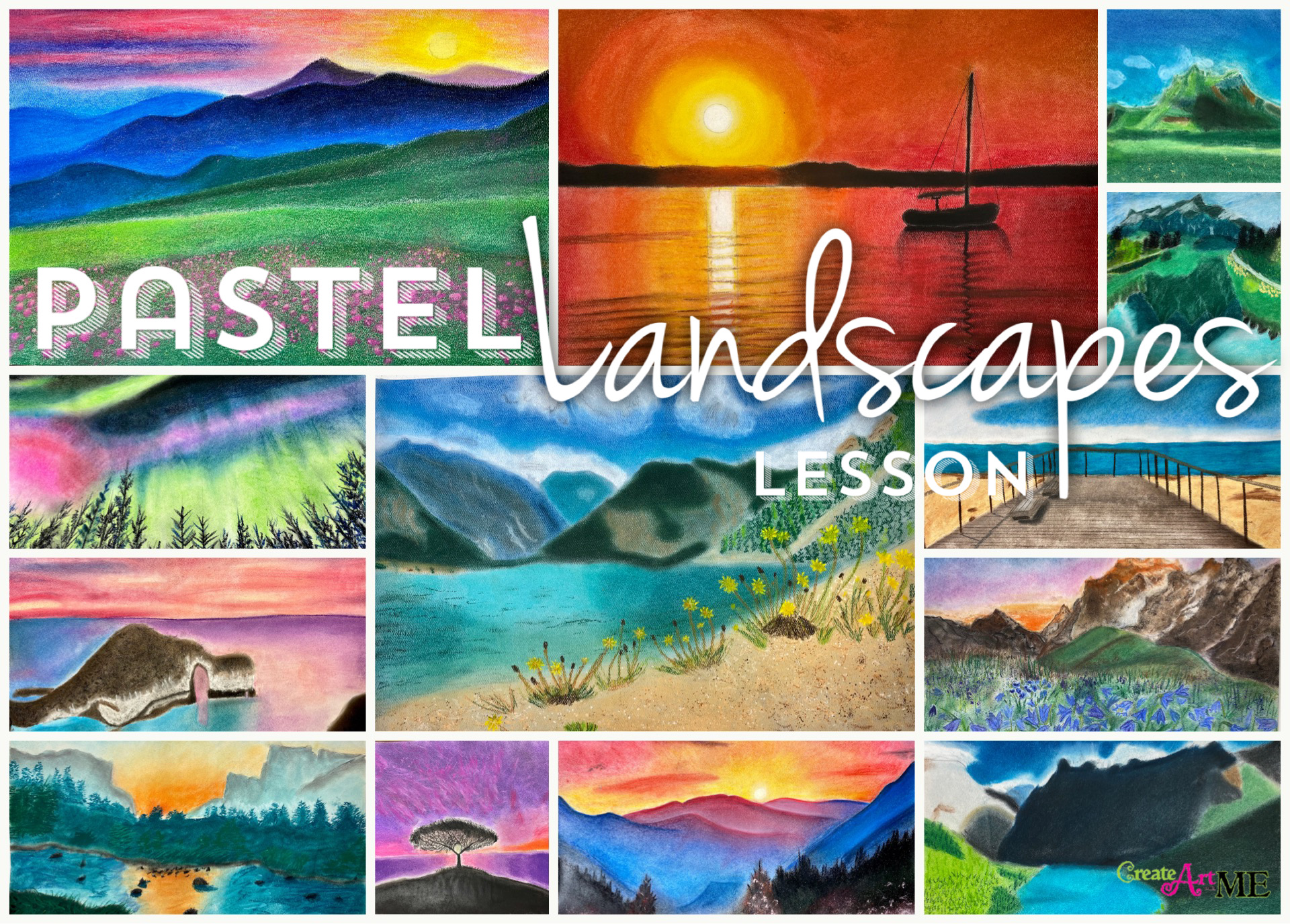 Landscape Compositions Pastel Lesson Create Art With Me