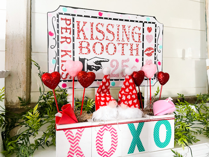 Valentines Kissing Booth Craft Create Make Decorate With Nikki