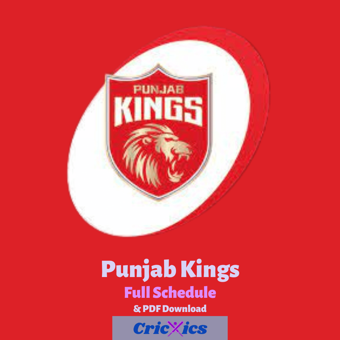 Punjab Kings Ipl 2023 Full Schedule Matches Dates And Fixtures