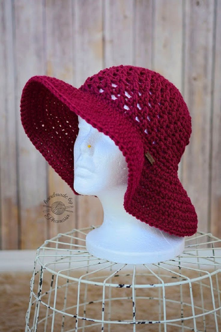 35 Amazing Crochet Sun Hat Free Pattern