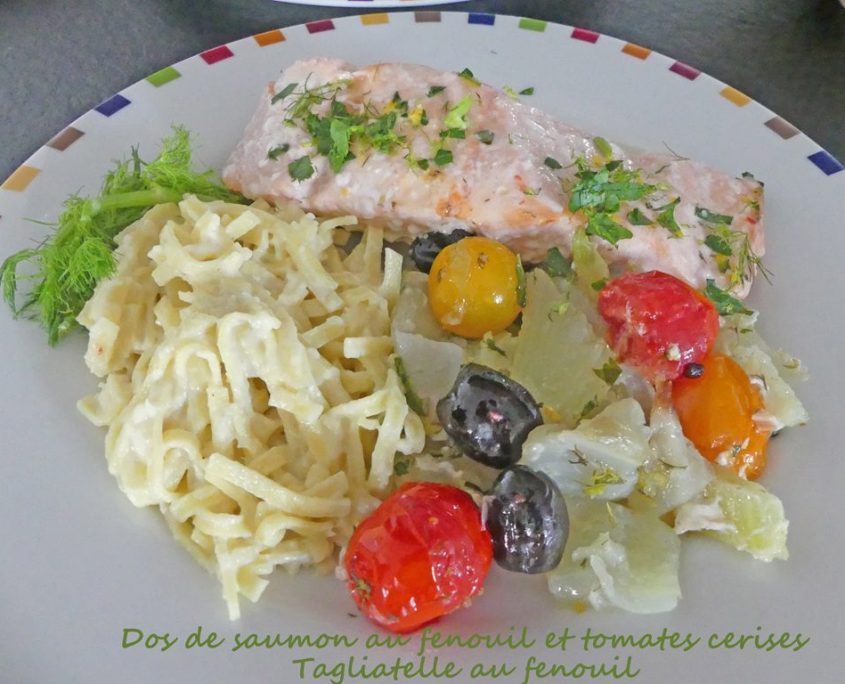 Dos De Saumon Au Fenouil Et Tomates Cerises Croquant Fondant Gourmand