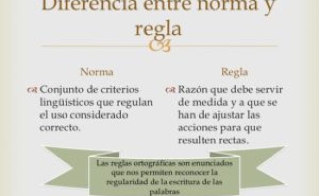 Cuadro Comparativo Entre Normas Y Reglas Similitudes