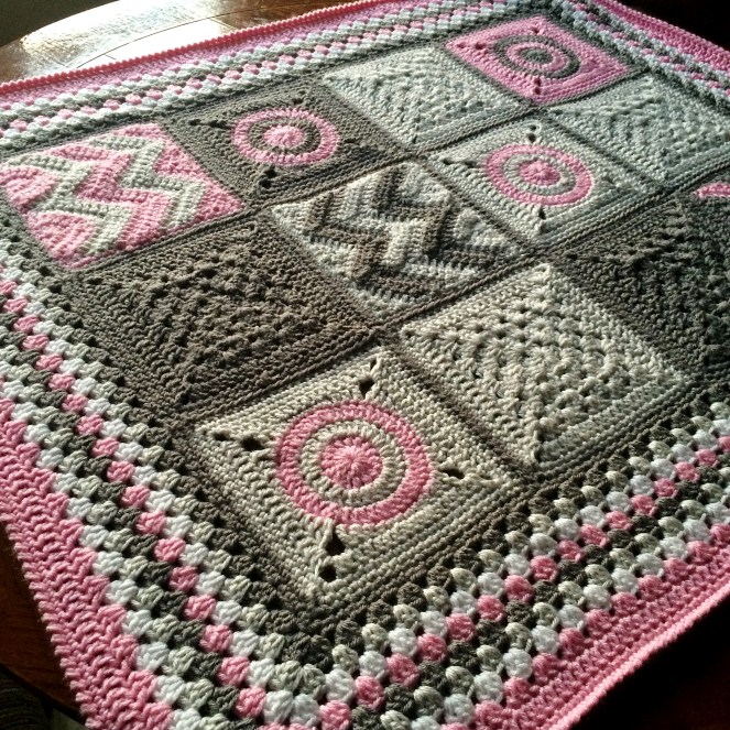 Modern Patchwork Blanket Pattern Crochet Cypress 625