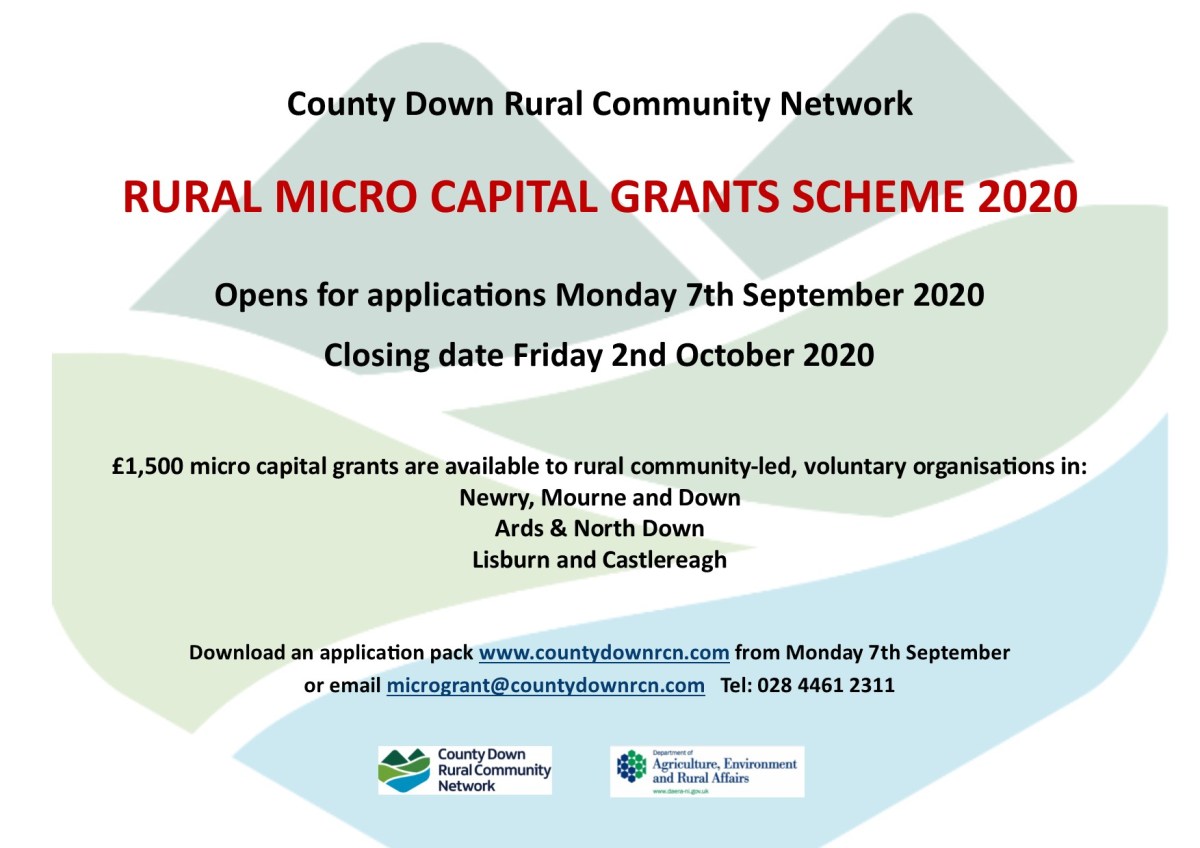 Rural Micro Capital Grants Scheme 2020 County Down Rural Community