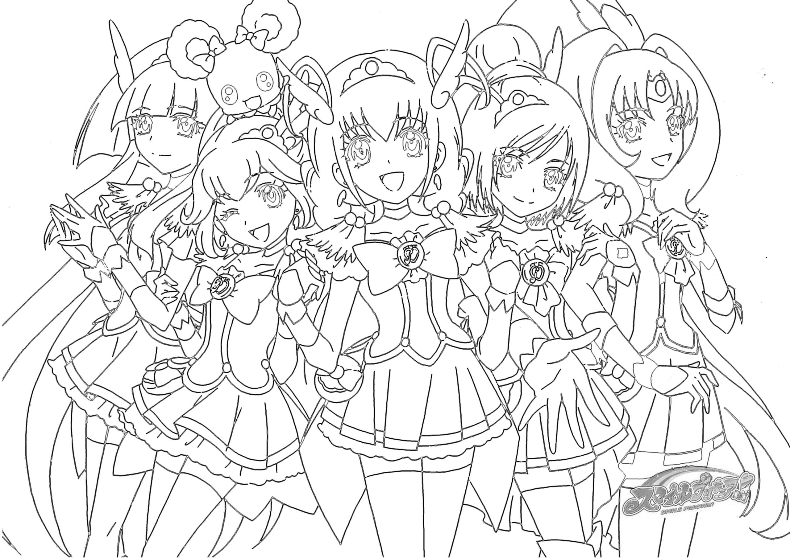 Coloriage Glitter Force Doki Doki À Imprimer 9 Sarah Kay Ideas