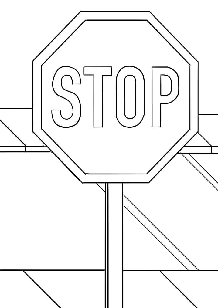 Stop Sign Coloring Page Free Printable Coloring Pages Stop Sign