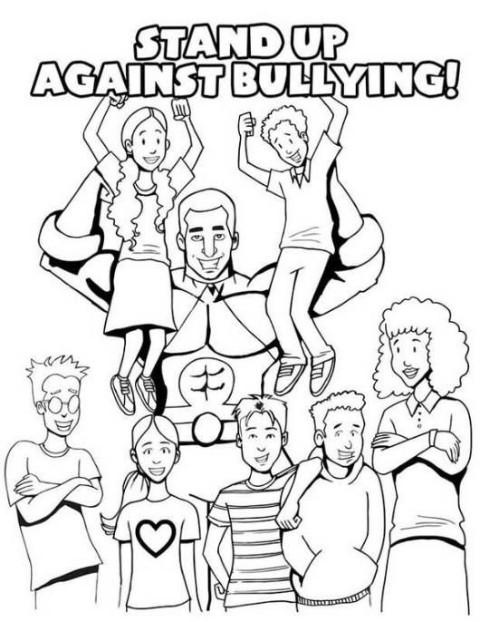 Anti Bullying Coloring Pages With A Message “be Kind To The Others