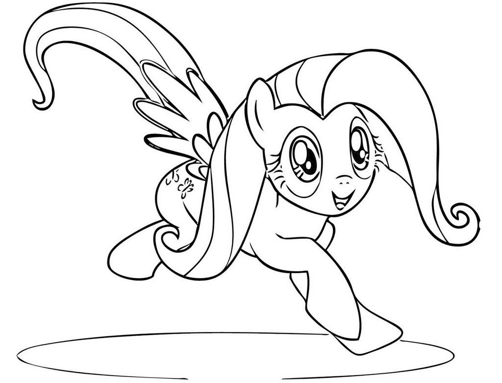 6 Wonderful Fluttershy Coloring Pages For Girls Coloring Pages