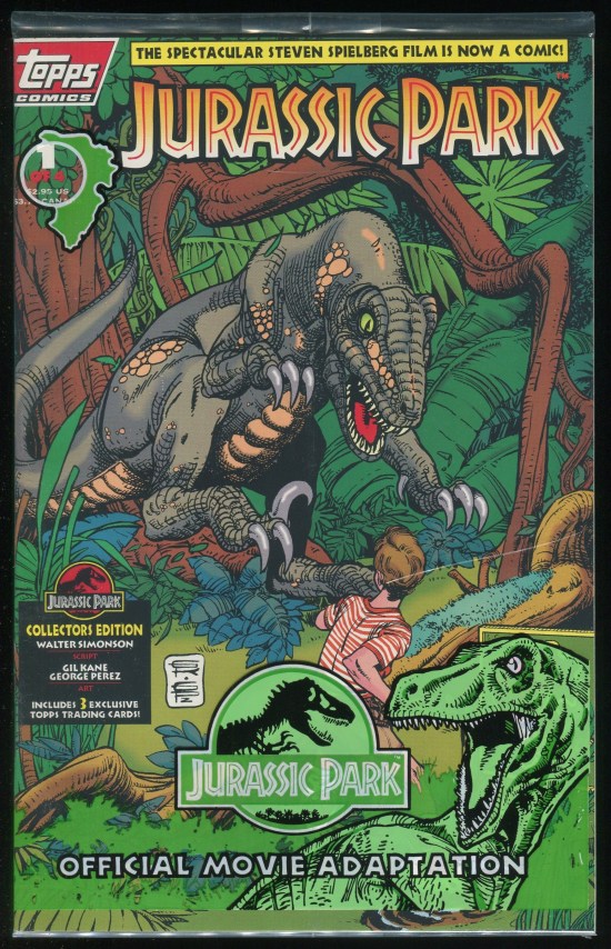 Jurassic Park Movie Adaptation Topps Sealed Comic Set 1 2 3 4 Lot