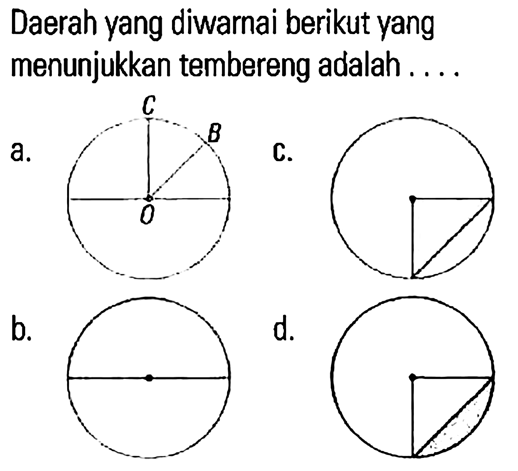 Rumus Luas Tembereng Lingkaran Ilmu