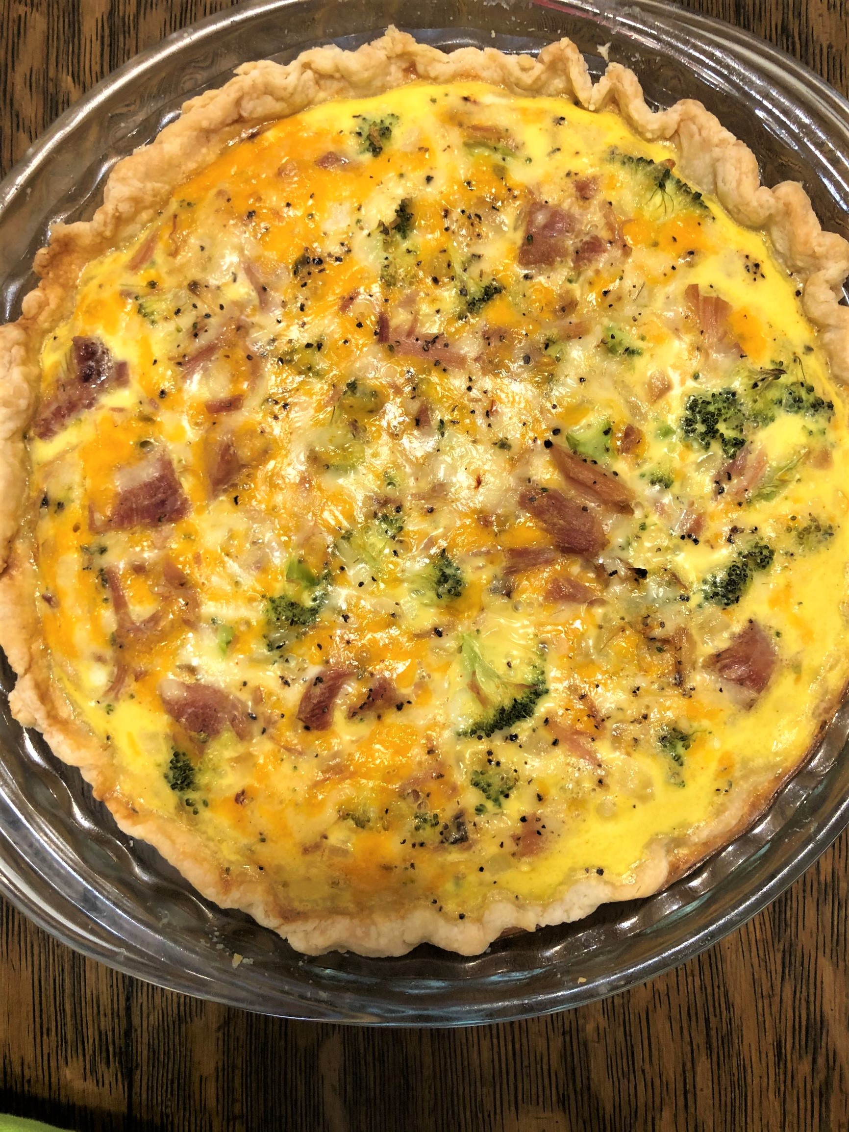 Rustic Broccoli Ham Quiche Cooking Through Generations