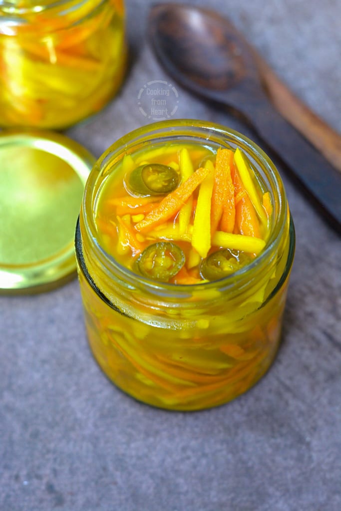 Fresh Turmeric Pickle Kachi Haldi Ka Achar Cooking From Heart