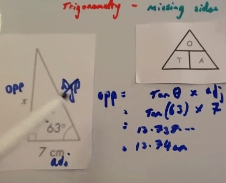 Trigonometry Missing Sides Video Corbettmaths