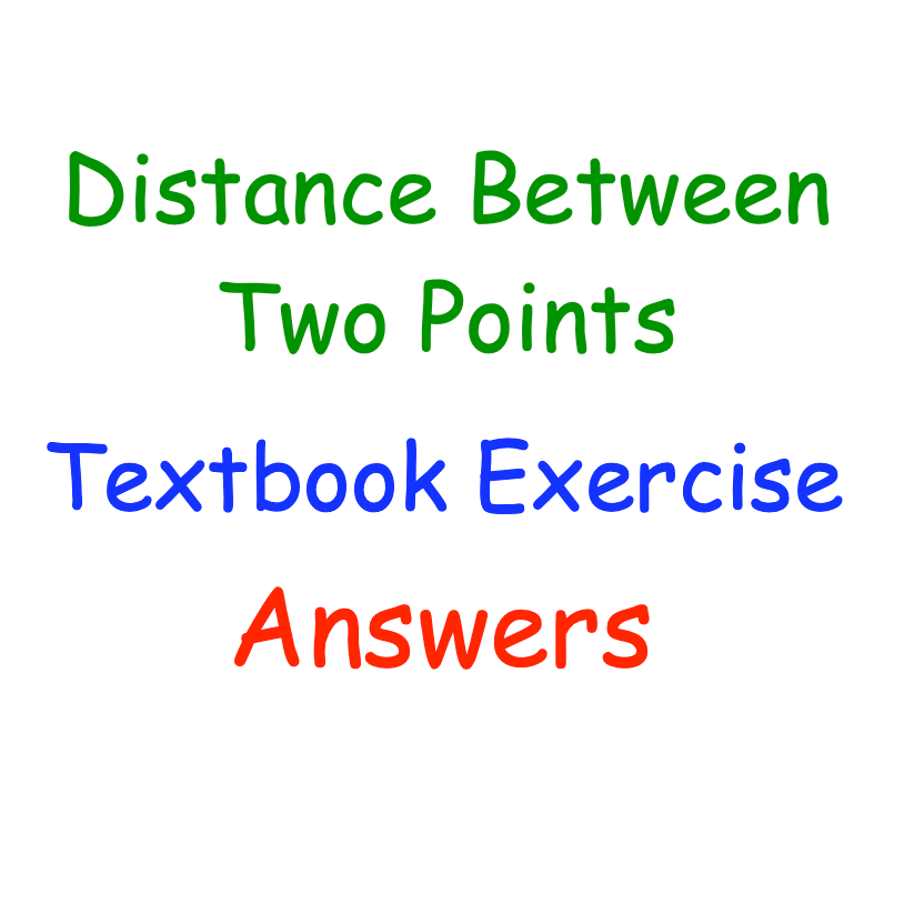 Distance Between 2 Points Corbettmaths