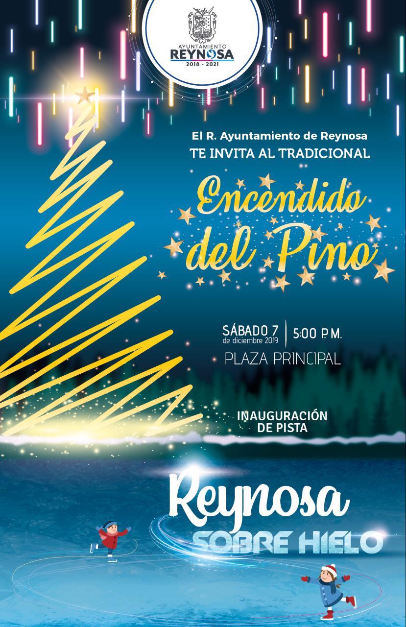 Invita Gobierno De Reynosa A Encendido Del Pino E Inauguración De Pista