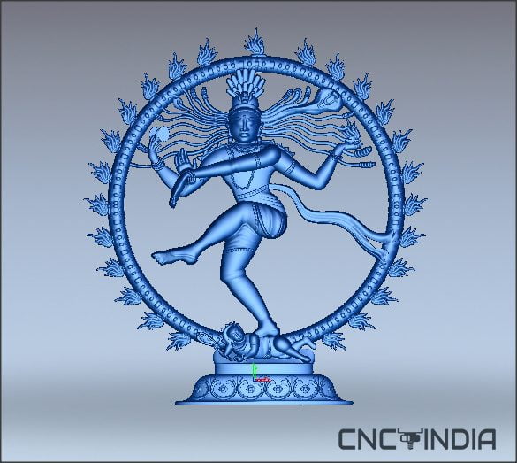 3dgod 1055 Godlord Natraj 3d God Cnc Model Artcam Relief And Stl