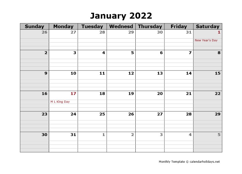 Ultimate List Of 2022 Printable Calendars In Pdf Arto