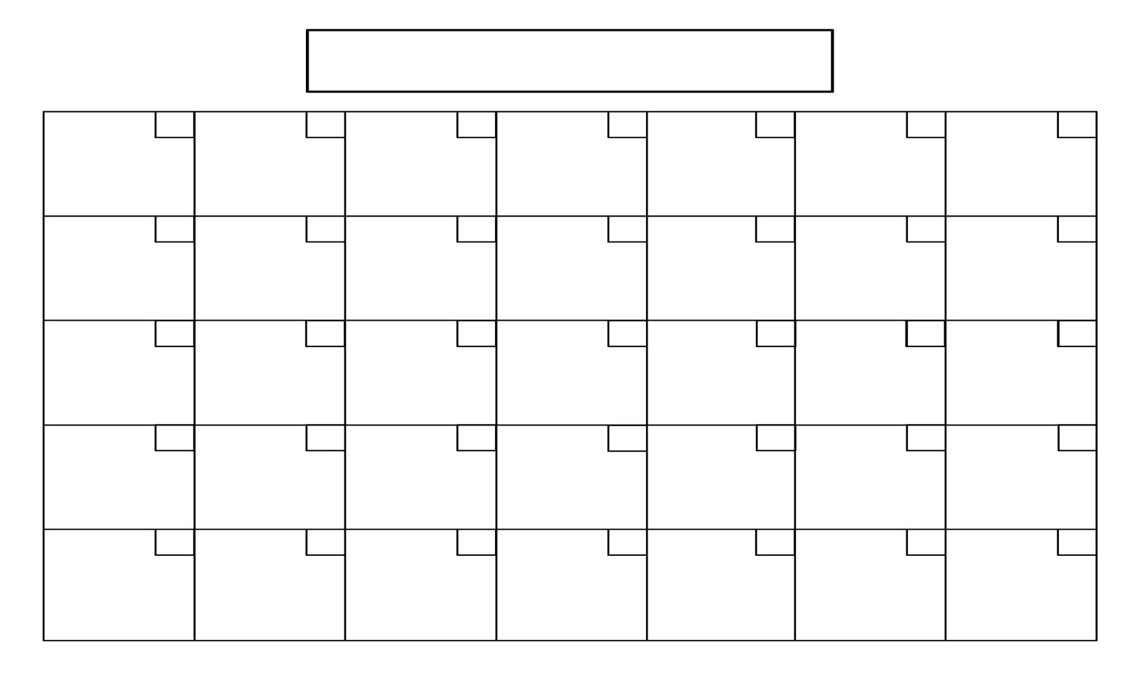 Free Printable Large Grid Calendar Calendar Printables Free 5 July