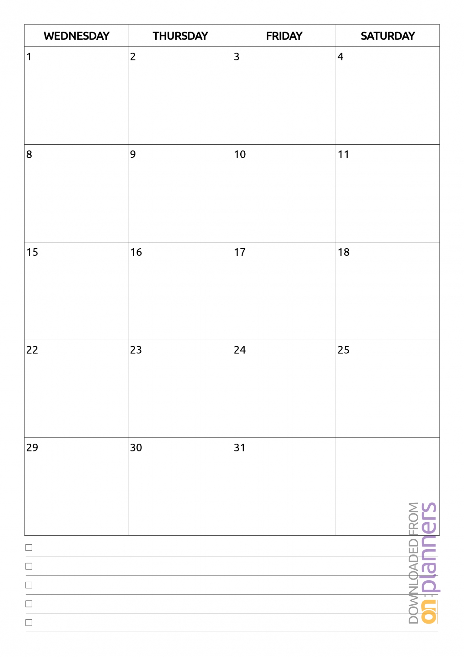 Printable Calendar Lined Blank Monthly Calendar Monthly Calendar