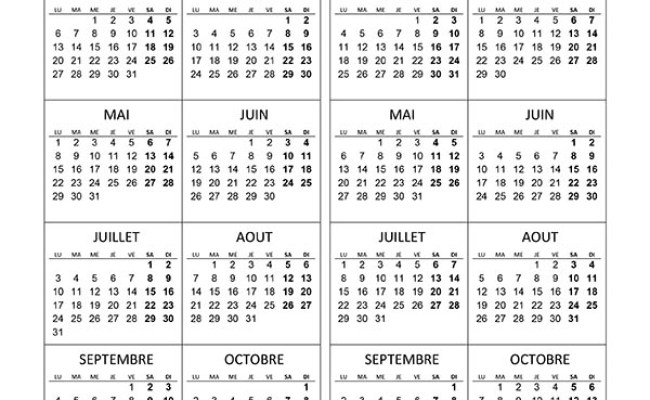 Calendrier 2023 2024 Imprimer Gratuit En Pdf Et Excel Aria Art Rin Bee