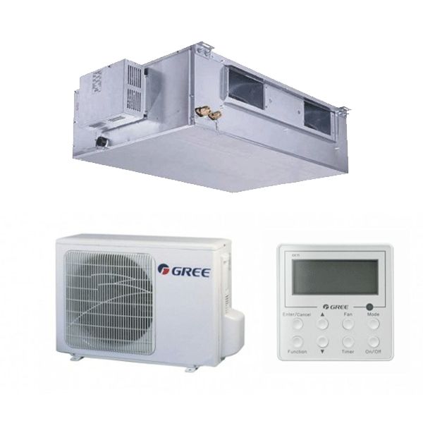 Gree 15 Ton 18000 Btu Ceiling Concealed Inverter Gfh18k3fi